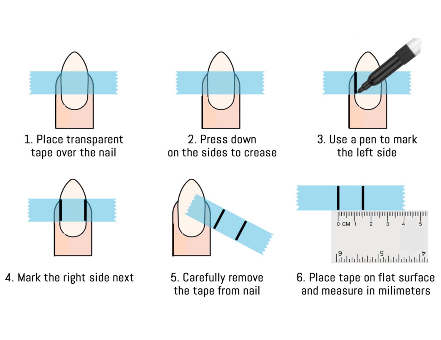 How to measure your nails - Sha Nails